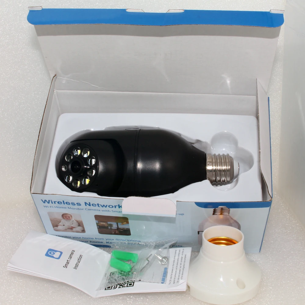 Smart E27 Holder Bulb-camera 360 Degree Wireless Surveillance Cctv ...