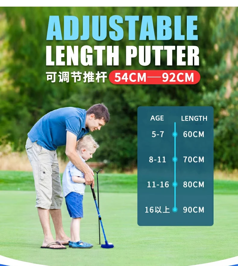 Kids And Aldults Use Two Side Mini Universal Golf Grip Clubs Putter ...