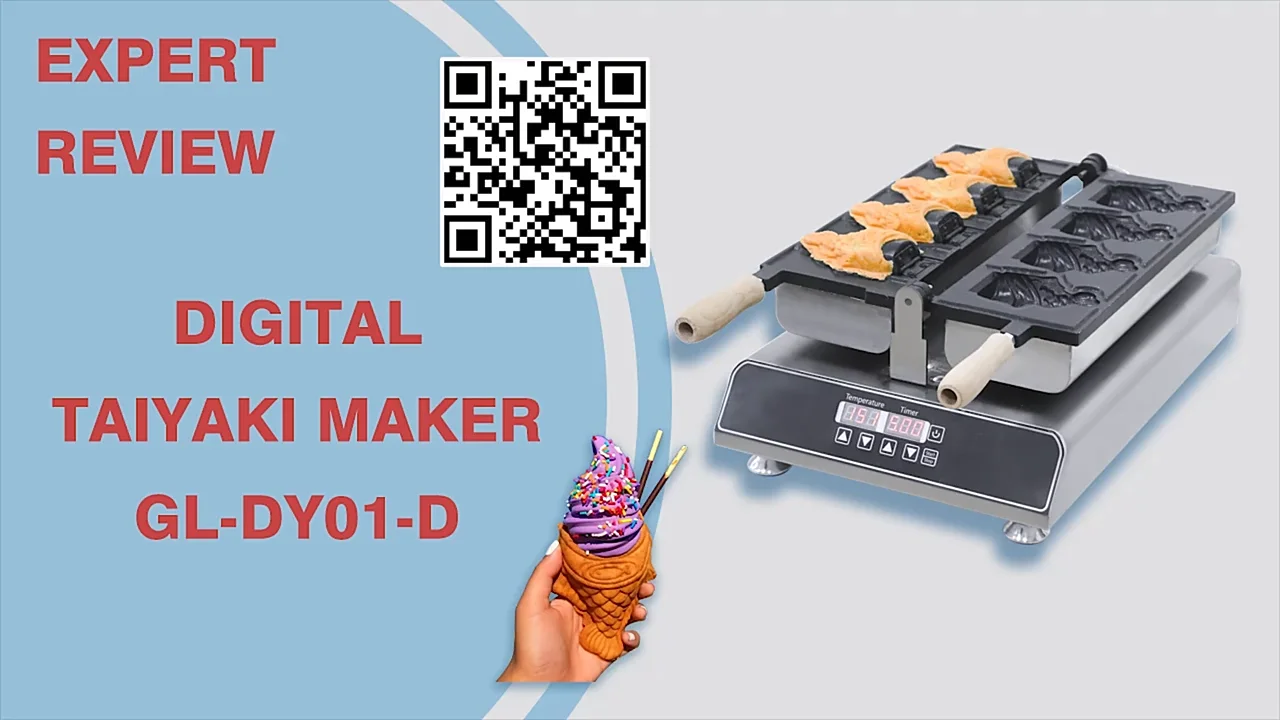 Commercial Catering Equipment Fish Cone Ice Cream Taiyaki Waffle ...