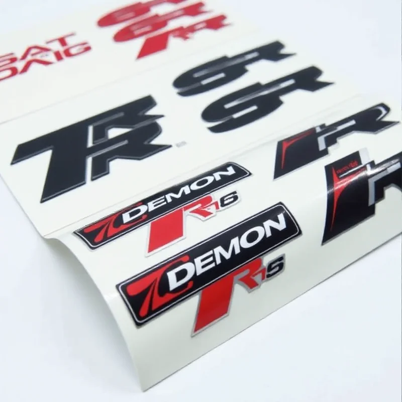 Logo Sticker Decal Sheet 8x10 with Modern Hellcat Demon Scat Pack Logos ...