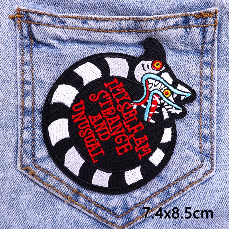 Custom Punk/horror Embroidered Patch Iron On Patches For Clothing Diy Sewing Applique Factory ...