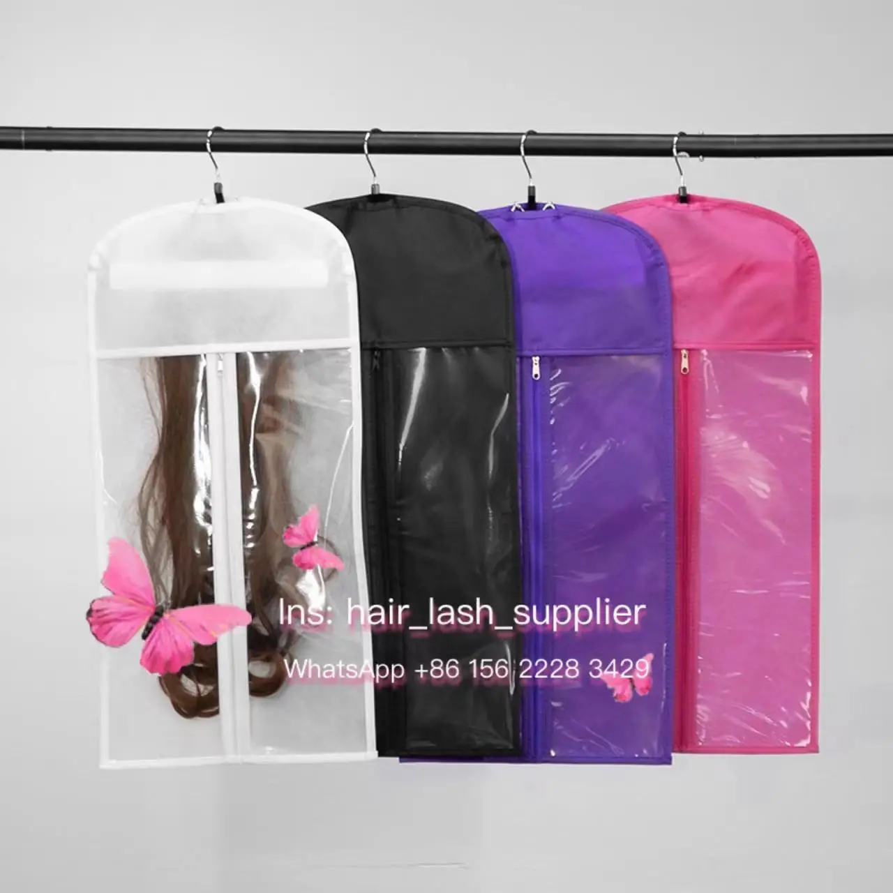 Wholesale Satin Hair Extension Bag Hair Bags For Bundles With ...