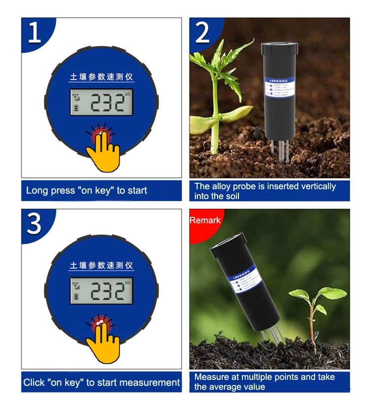 Sensor NPK - 3-Way Soil Nutrient Speedometer for Ph & NPK