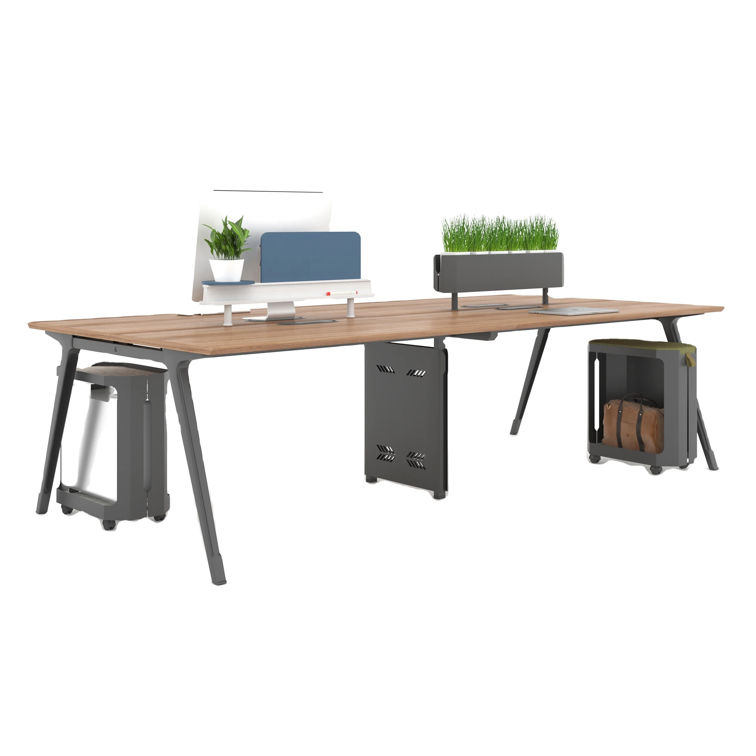 Cast Iron Meeting Table Legs Modular Extendable Office Desk Frame ...