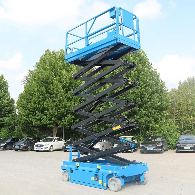 JCPROTECH Manlift Platform Scissor Lift Battery Powered Lift Electric ...