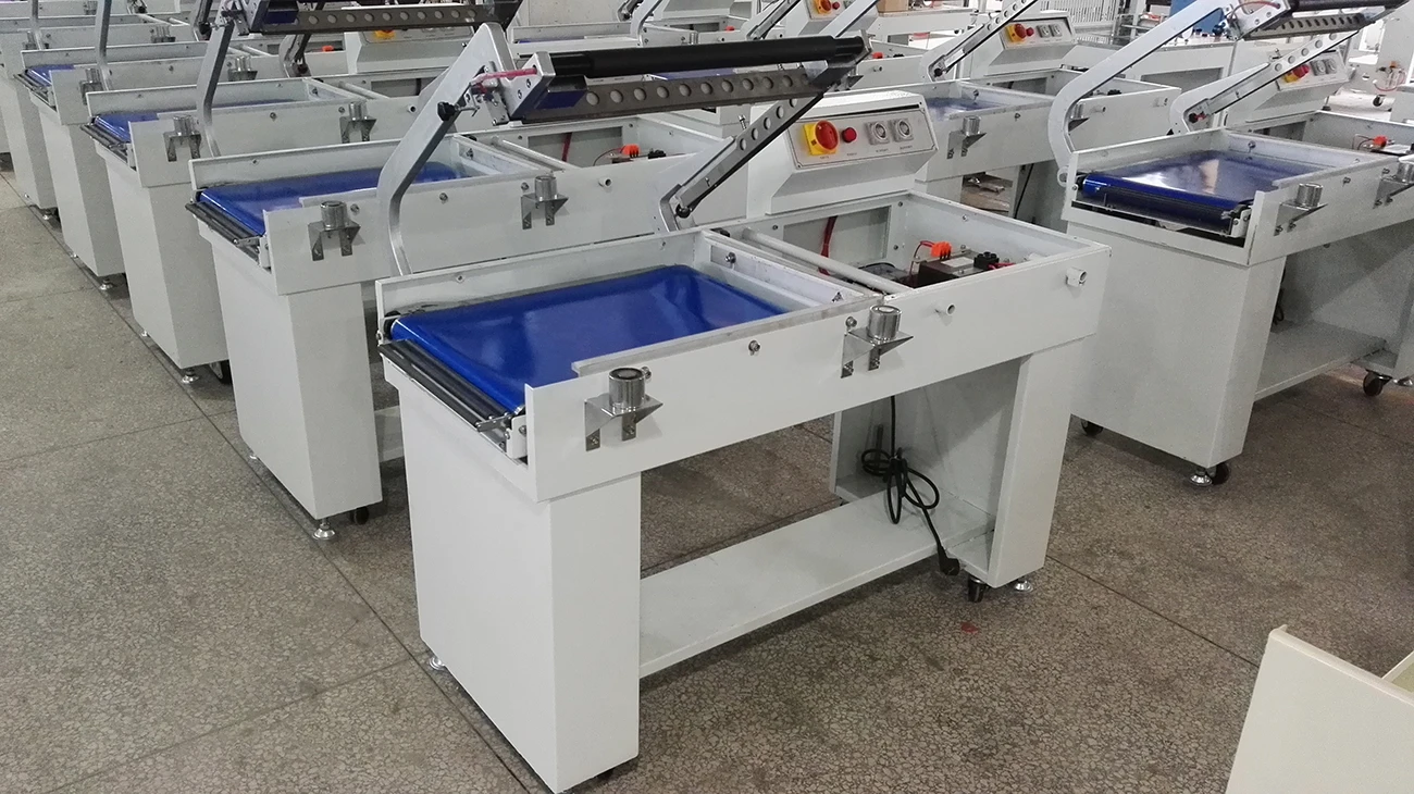Semi Automatic L Bar Heat Film Shrink Tunnel Wrapper