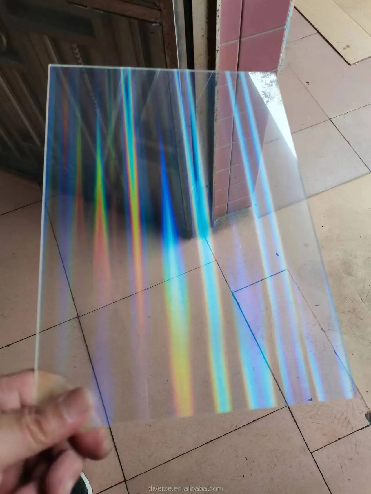 Dichroic Gradient Acrylic Sheet - Custom Cut Iridescent Hologram ...