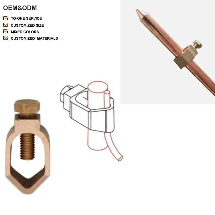 Brass Earth Rod Clamp Grounding Earthing Clamps| Alibaba.com