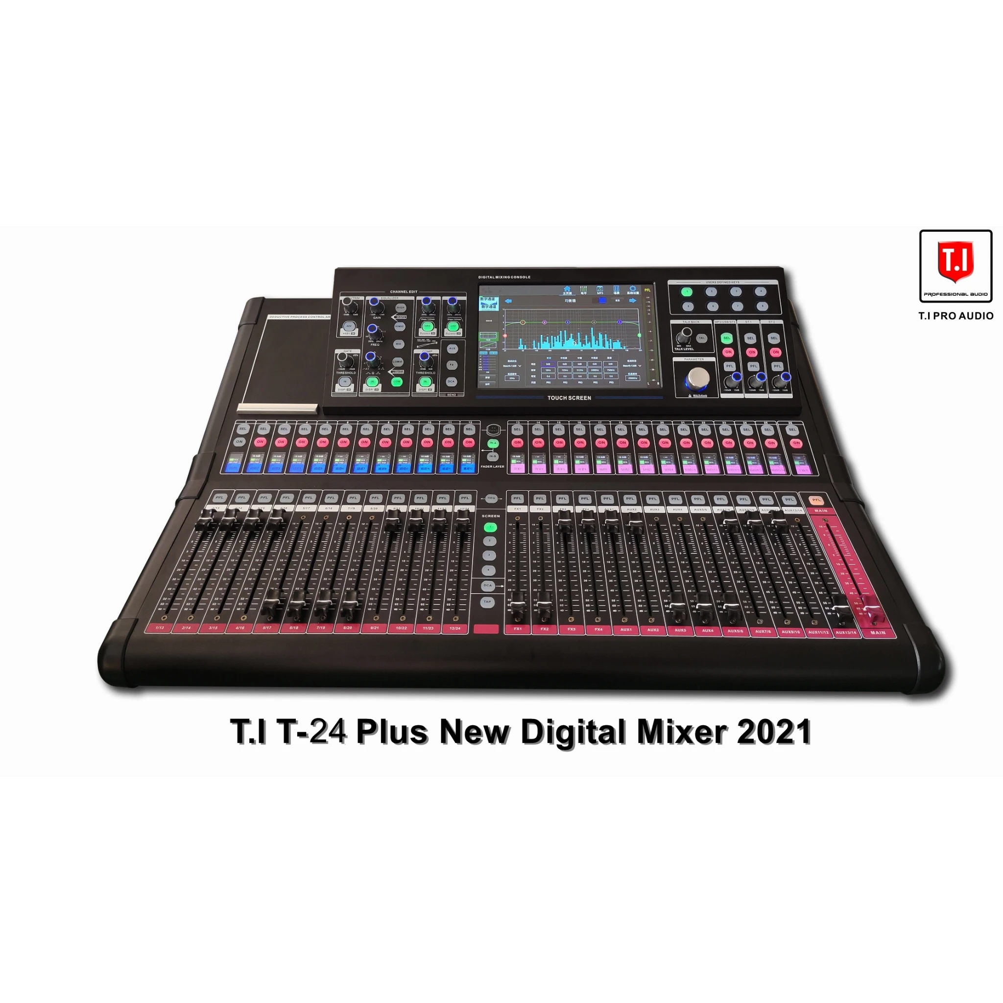 24 Channel Digital Mixer Pro Speaker T-24 Plus - Reliable Audio Mixer ...