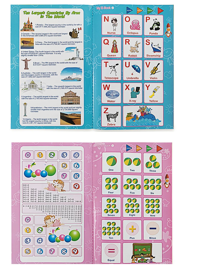 Storybook Sound Music Teaching Educational Children's Toys English ...