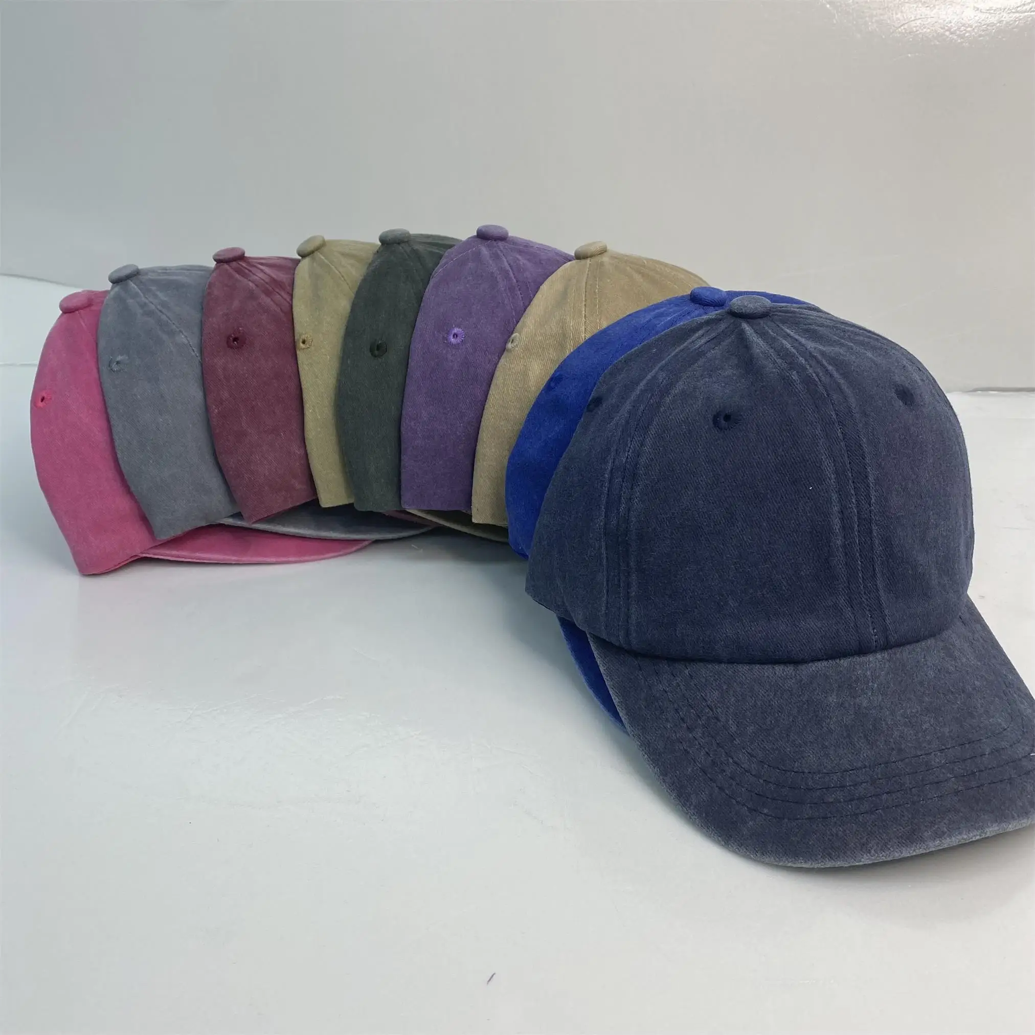 High Quality Customize Print Wash Vintage Cap Acid Wash Distressed Hat ...