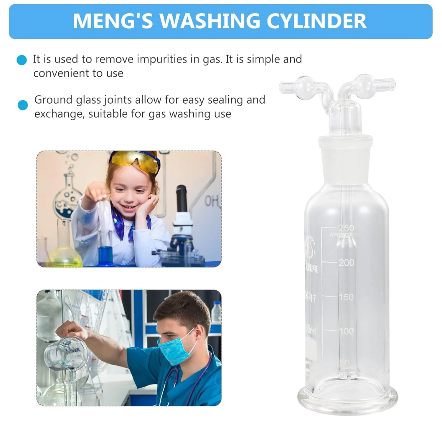 Laboratory Bottle - Dual Open Glassware for Precision