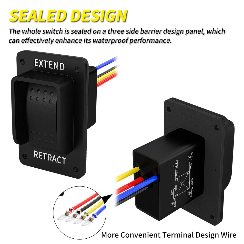 Reverse Polarity Switch 12v Dpdt Momentary 3 Position Rocker Switch ...