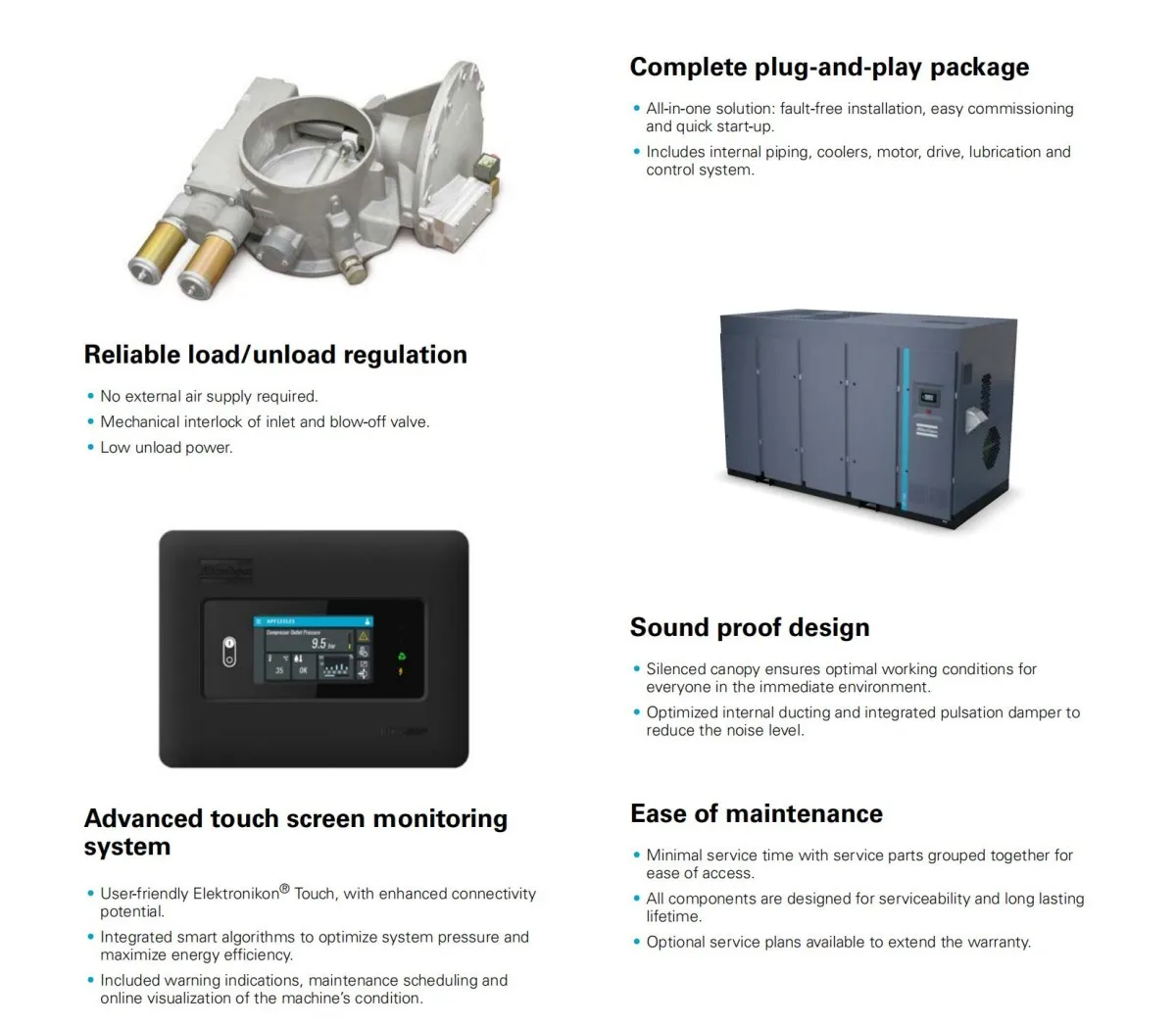 Atlas Copco oil-free screw compressor ZT15 ZT55 ZT75VSD WUXI produces ...