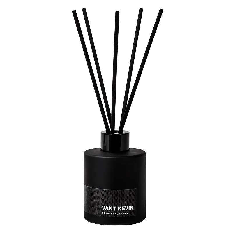 Newly Designed 150ml Black And White Frosted Glass Bottle Reeds ...