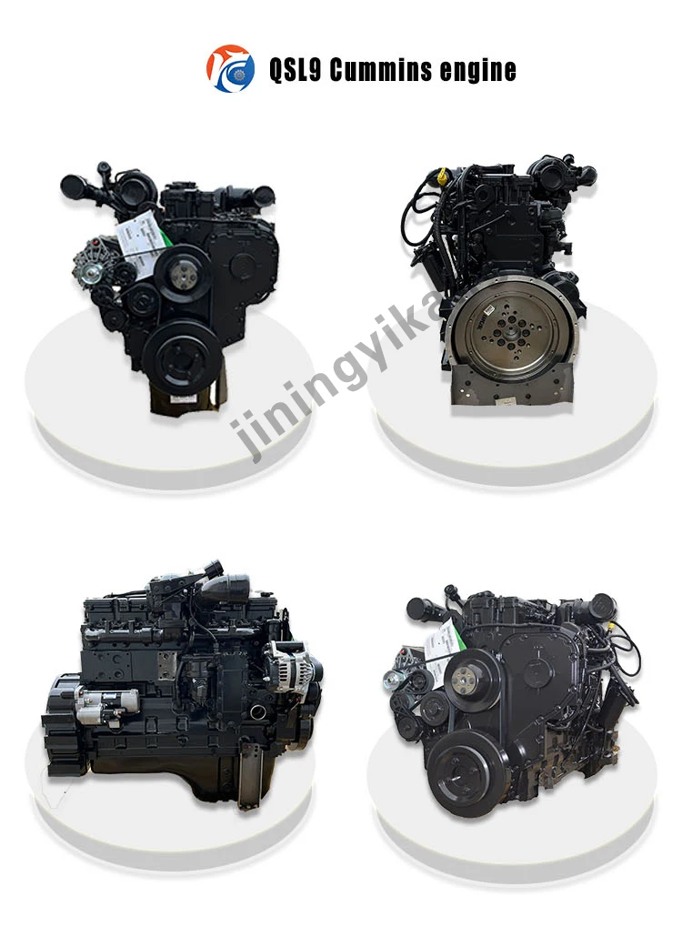 QSL9.3 Water-cooled Engine Assembly 8.9l 4-stroke Construction ...