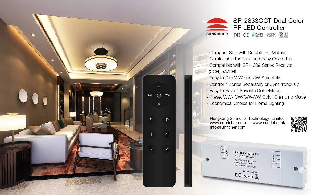 RF CCT Controller for LED Lights - Remote Control Solutions
