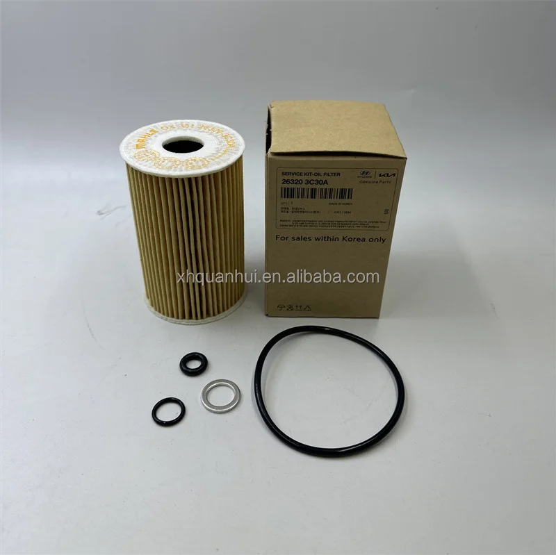 Auto Cars Engine Oil Filter Replacement Element Parts 26320-3C30A