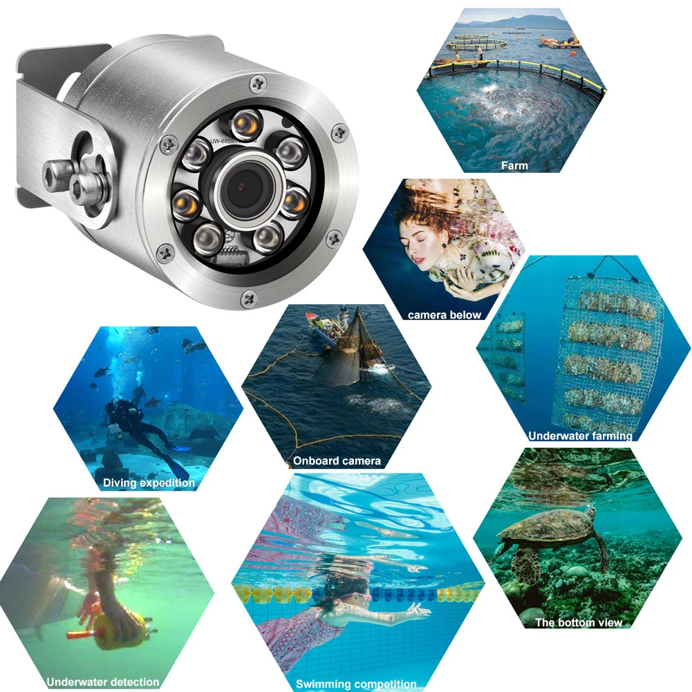 Hd 5mp Underwater Waterproof Cameras Downhole Inspection Aquaculture ...