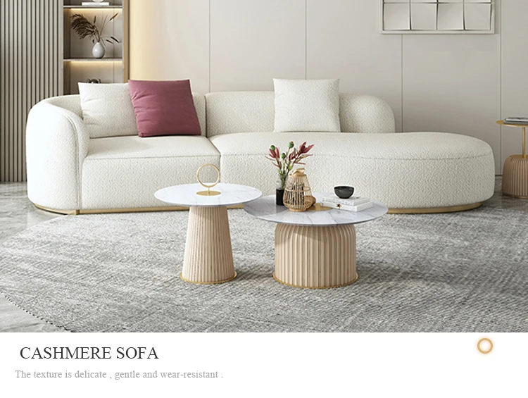 Soft Round Modern Couch - Cashmere Sofa Designs Luxury