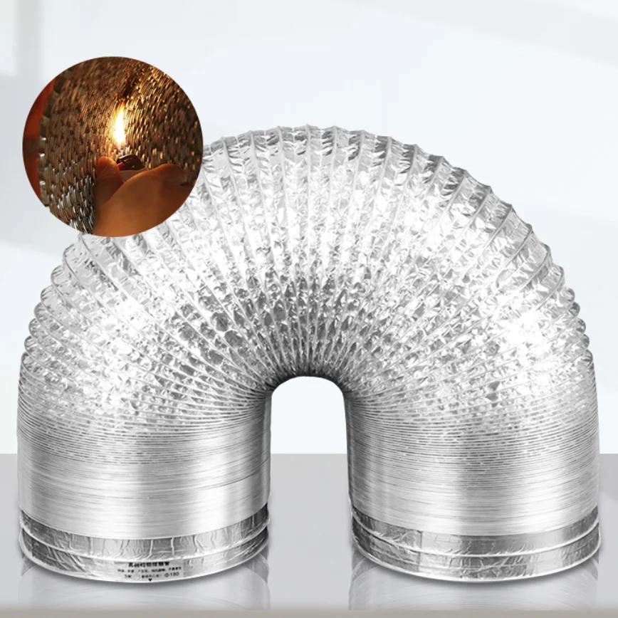 Hvac Ventilation Air Vent Pipe Insulated Aluminum Flexible Duct ...