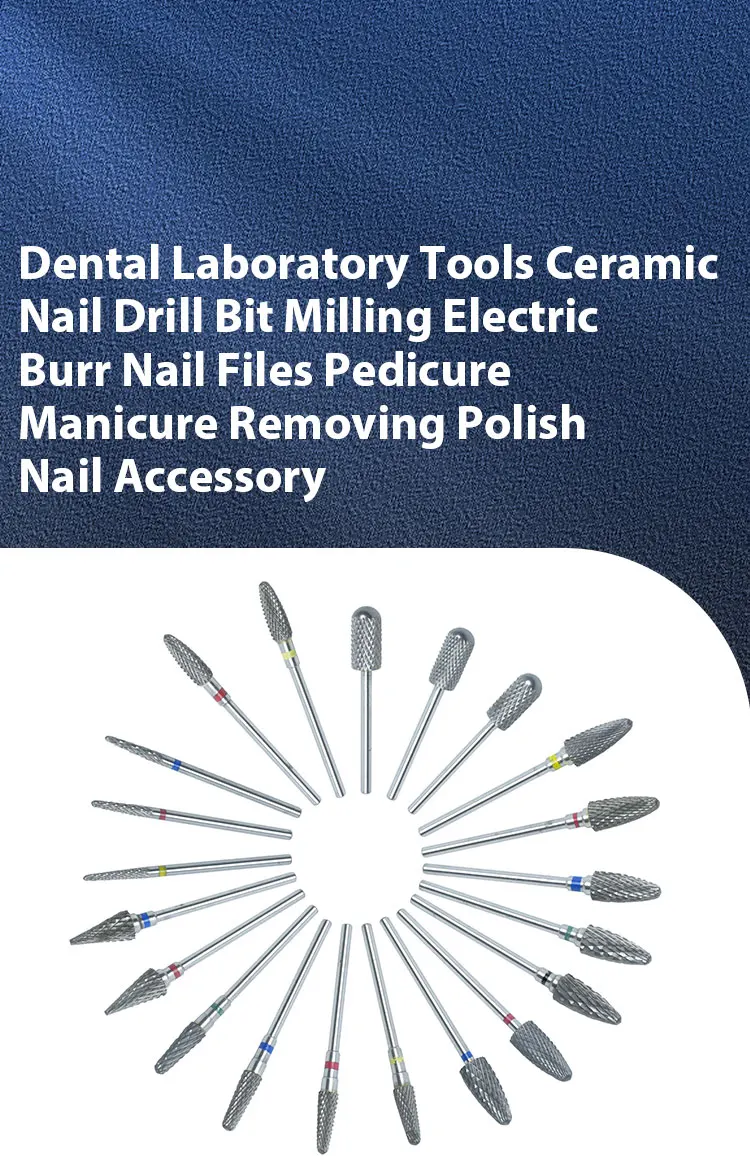 Dental Tools Laboratory Tungsten Steel Drill Burs Rotating Polishing ...