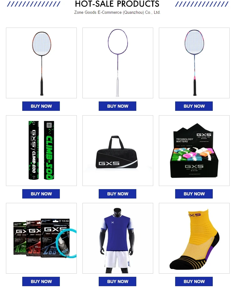 high quality GXS full carbon graphite 5u best badminton rackets set ...