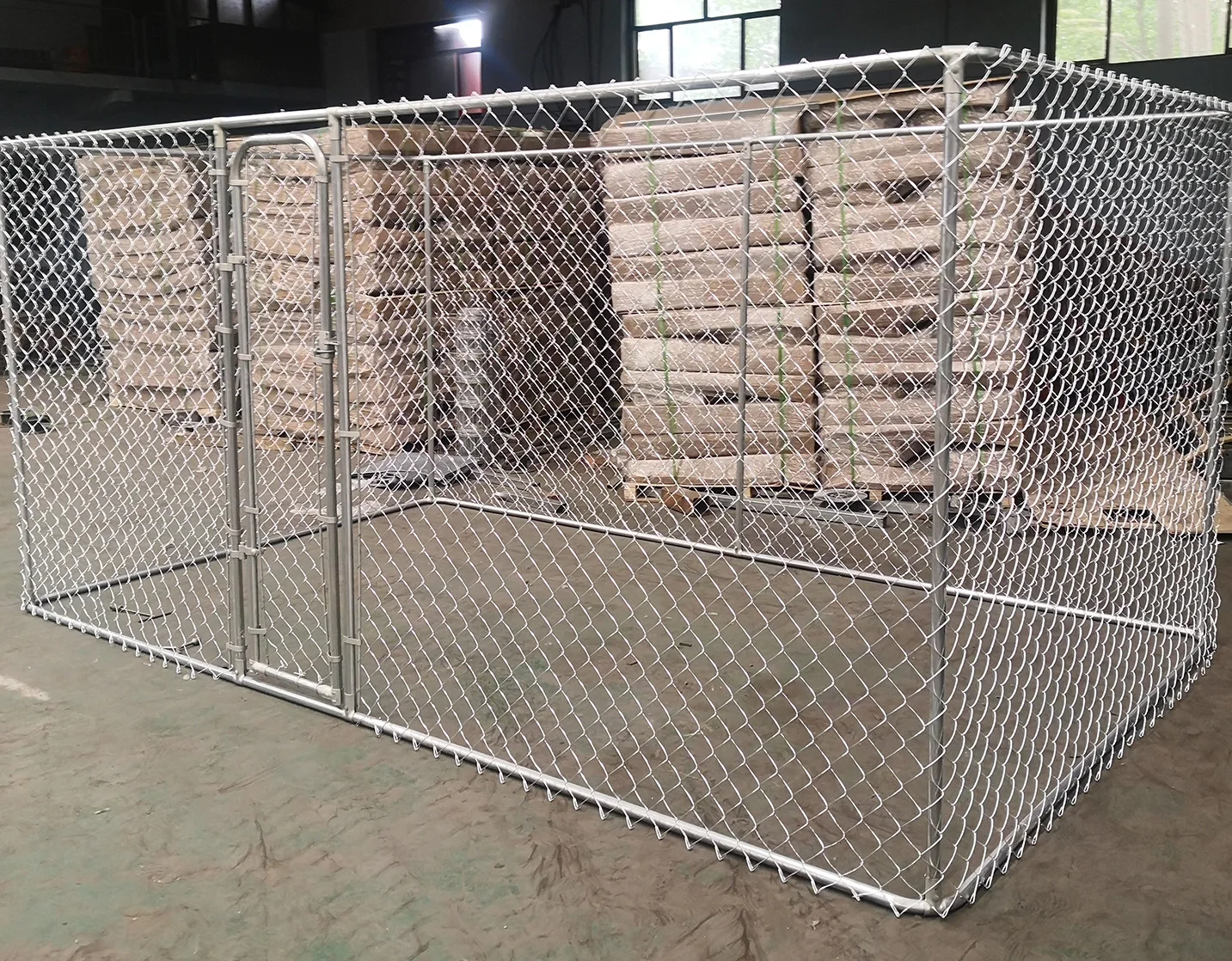Simple Secure Modular Cage System for Pets - Wood & Metal