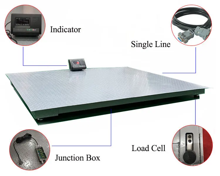 2023 Wifi 110v Floor Scale 2.5tons Heavy Duty Floor Scales 5t Big ...