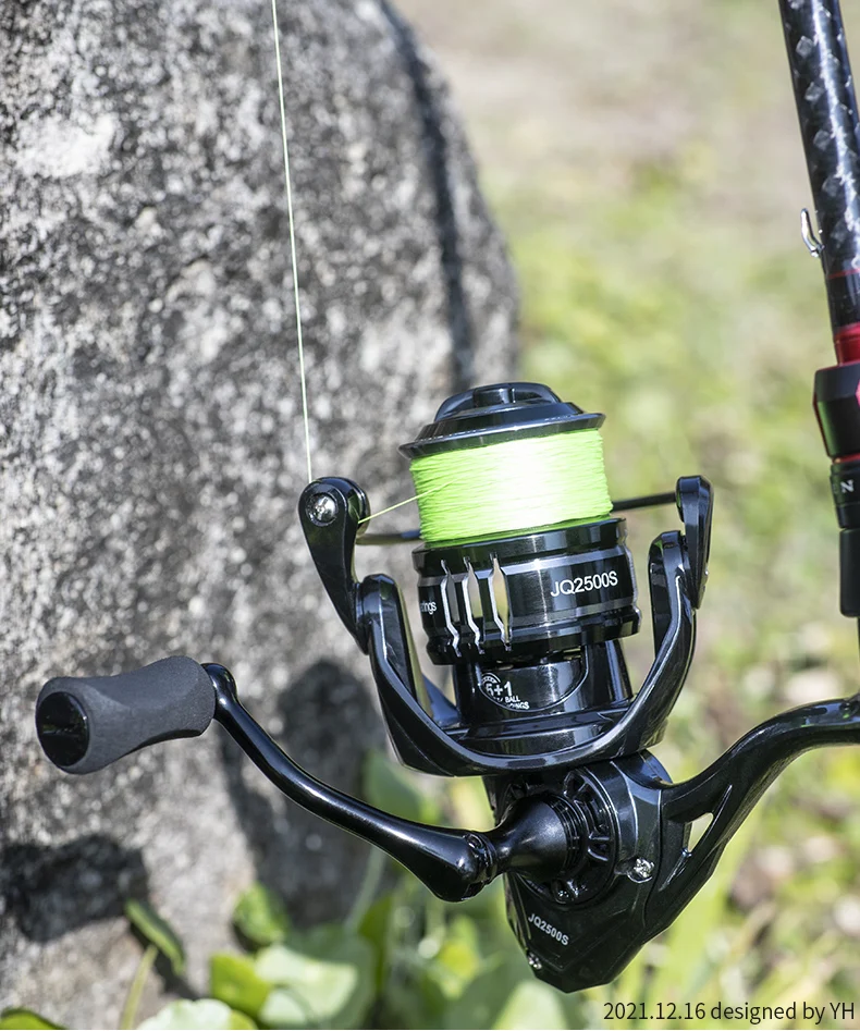LINNHUE Spinning Reel JQ1500 2500 - 5.2:1 Gear Ratio Fishing Reel