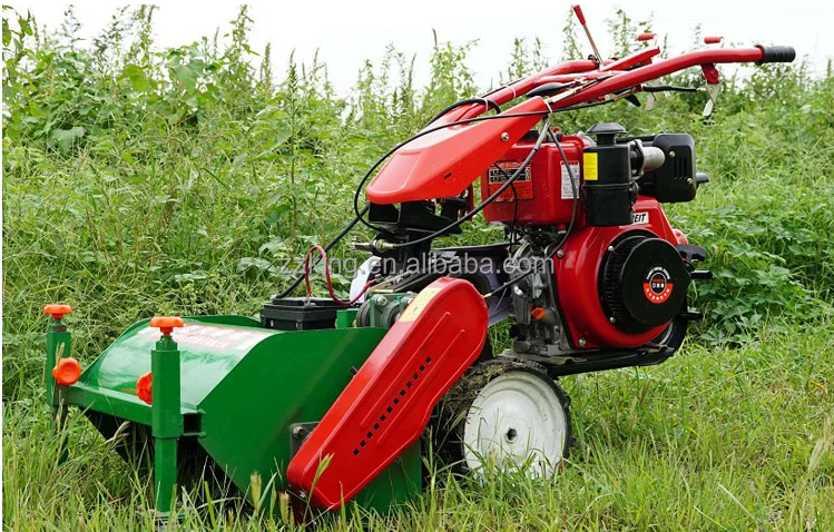 Hand Push Lawn Mower with Electric Start - 9hp/12hp Diesel Engine