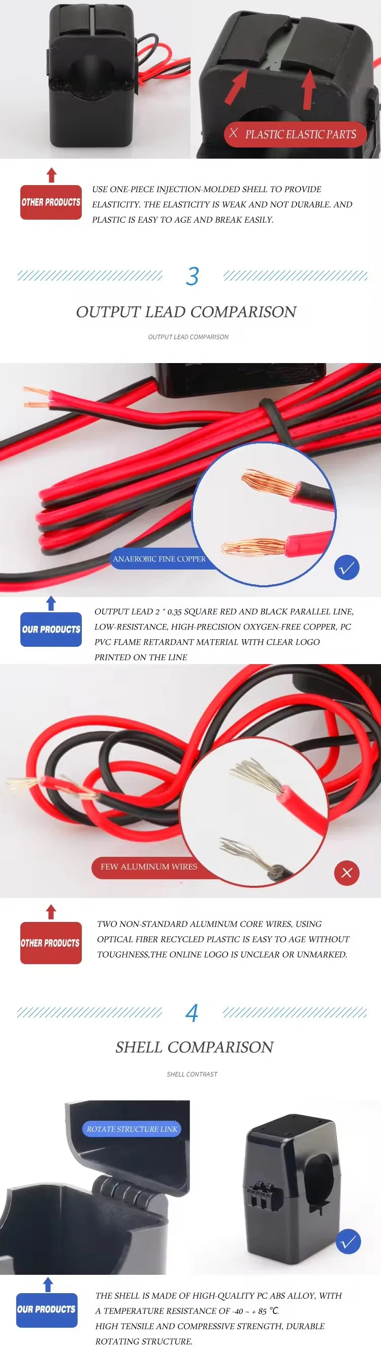 Split Core Current Transformer Kct 36 For 500a 100ma