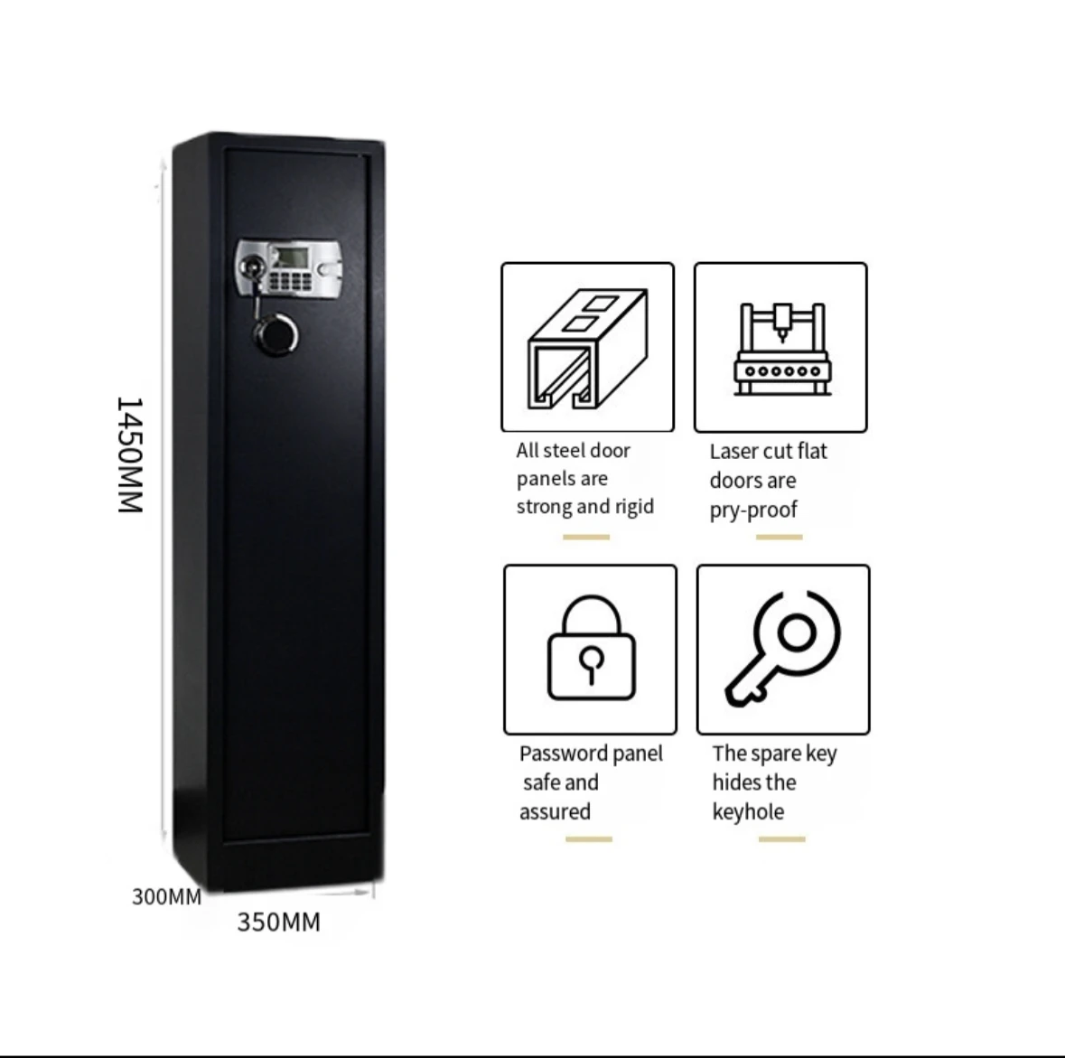 Electronic Code Secure weapon Lockers for Long Guns Metal Lockers High ...