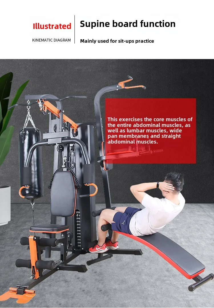Wholesale Machine Multi Function Fitness Equipment Three Person Station ...