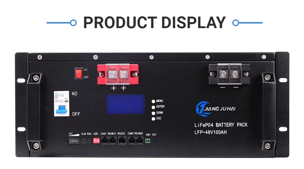 Smart Rack Mounted Solar Rechargeable Lipo Battery 5kwh Lifepo4 48v ...