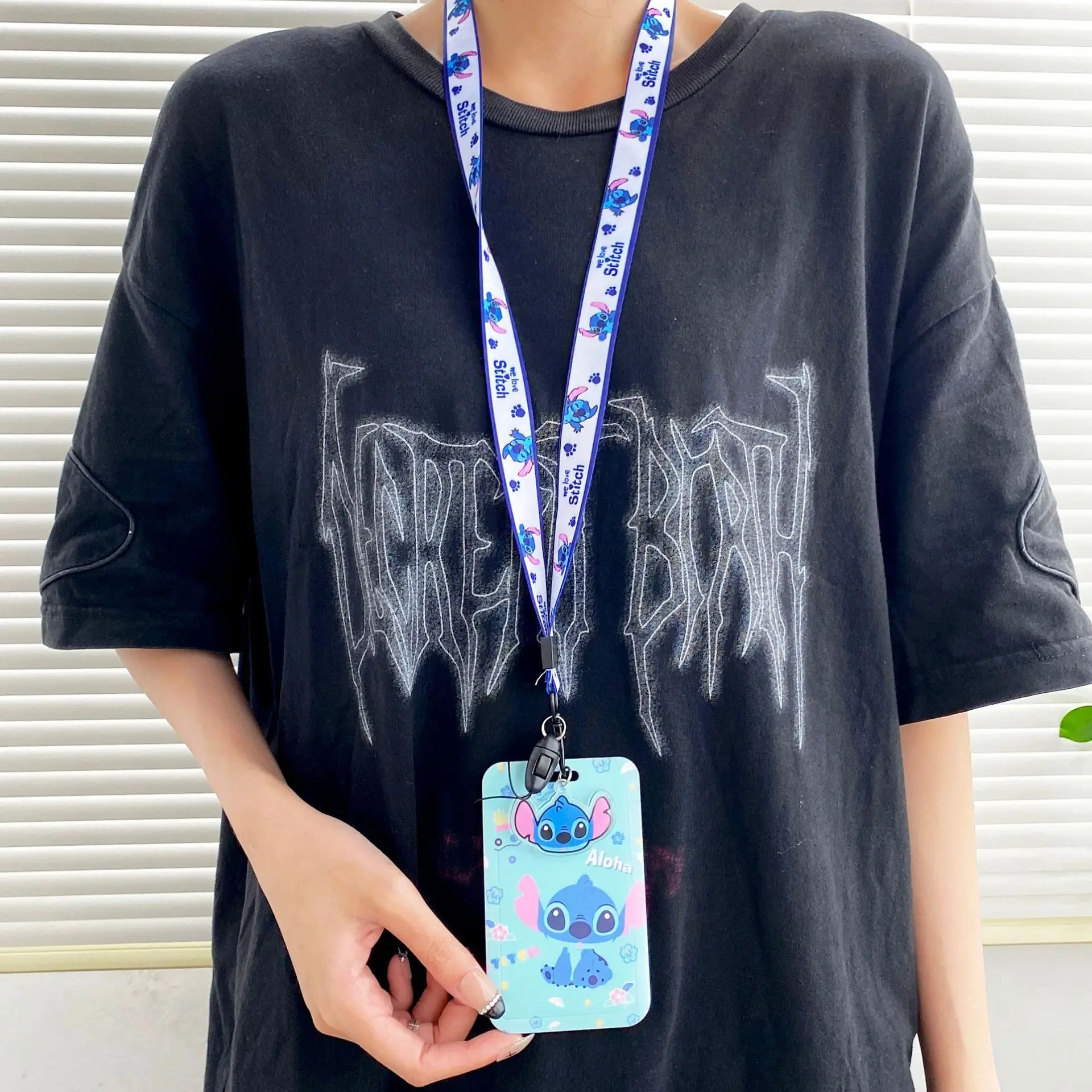 Stitch Id Card Working Card Badge Holder Student Id Card Holder With ...