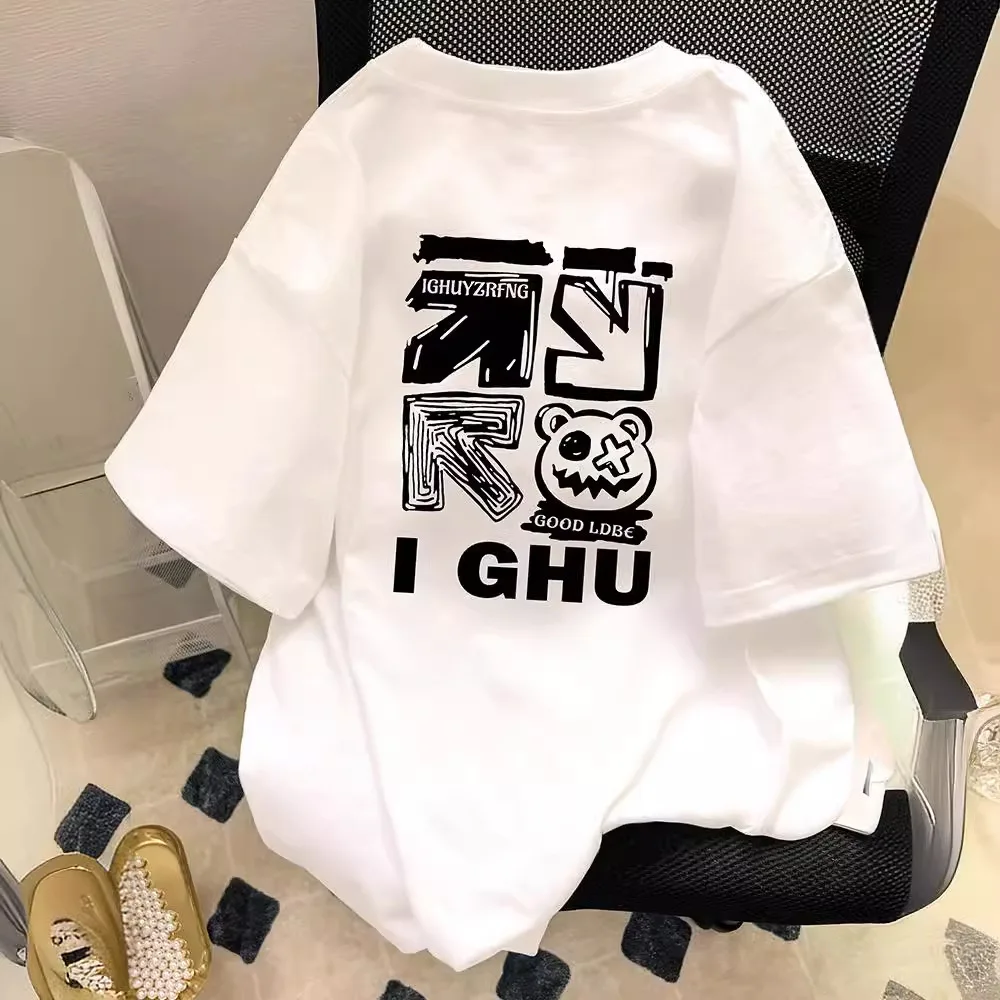 Cotton Print Short Sleeve T-Shirt - Unisex Summer Fashion