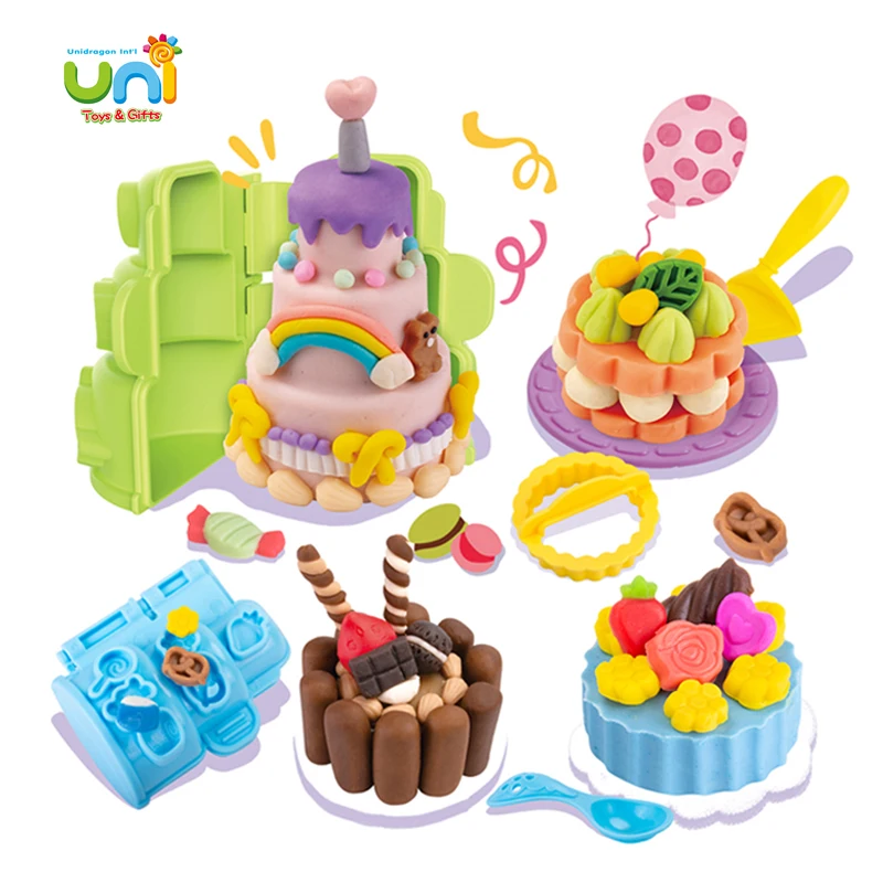 Children's Education Color Mud Set Play Home Diy Ice Cream Sushi Food ...