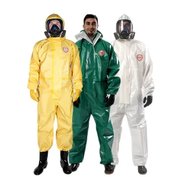 Type 3/4 Coverall Chemical Protective Suits Price Pvc Hazmat Suit With ...