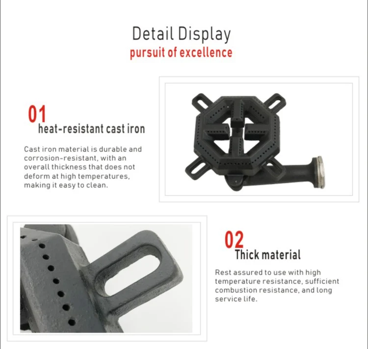 Factory Price Commercial Kitchen Cast Iron Gas Stove Hot Sale ...
