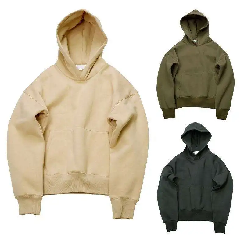 Custom Blank Hoodies Sweatshirts Logo Mens Oversized Drop Shoulder Sweatshirt Pullover Hoodie ...