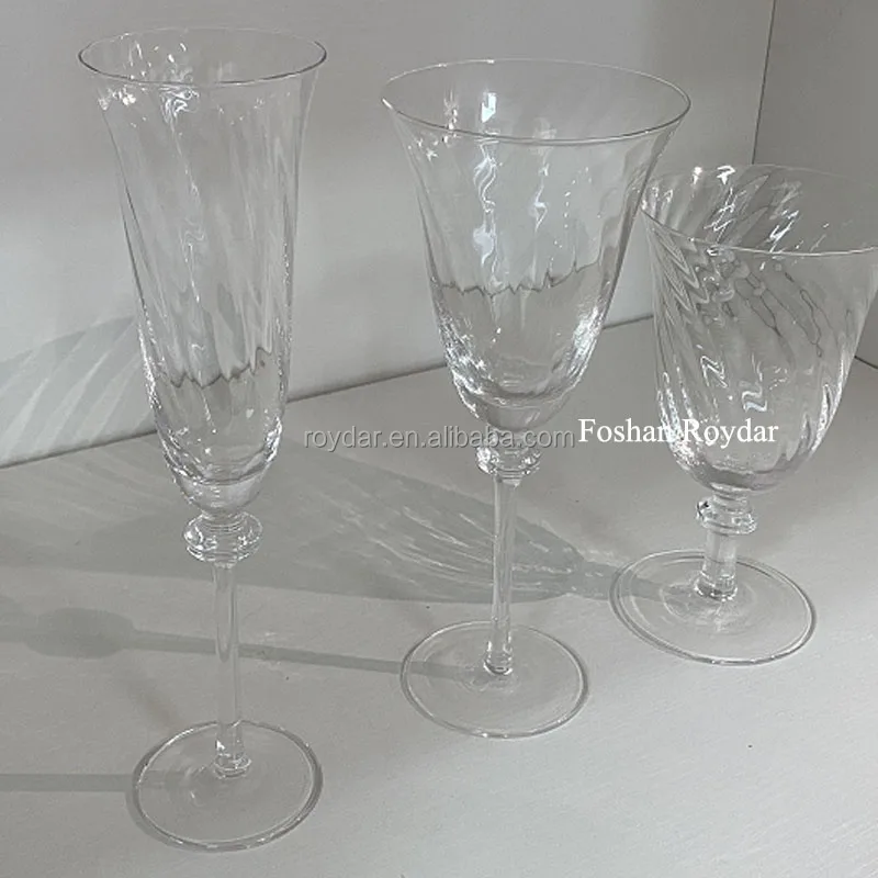 Wholesale Transparent Glass Wine Party Glassware Wine Glasses Cocktail ...