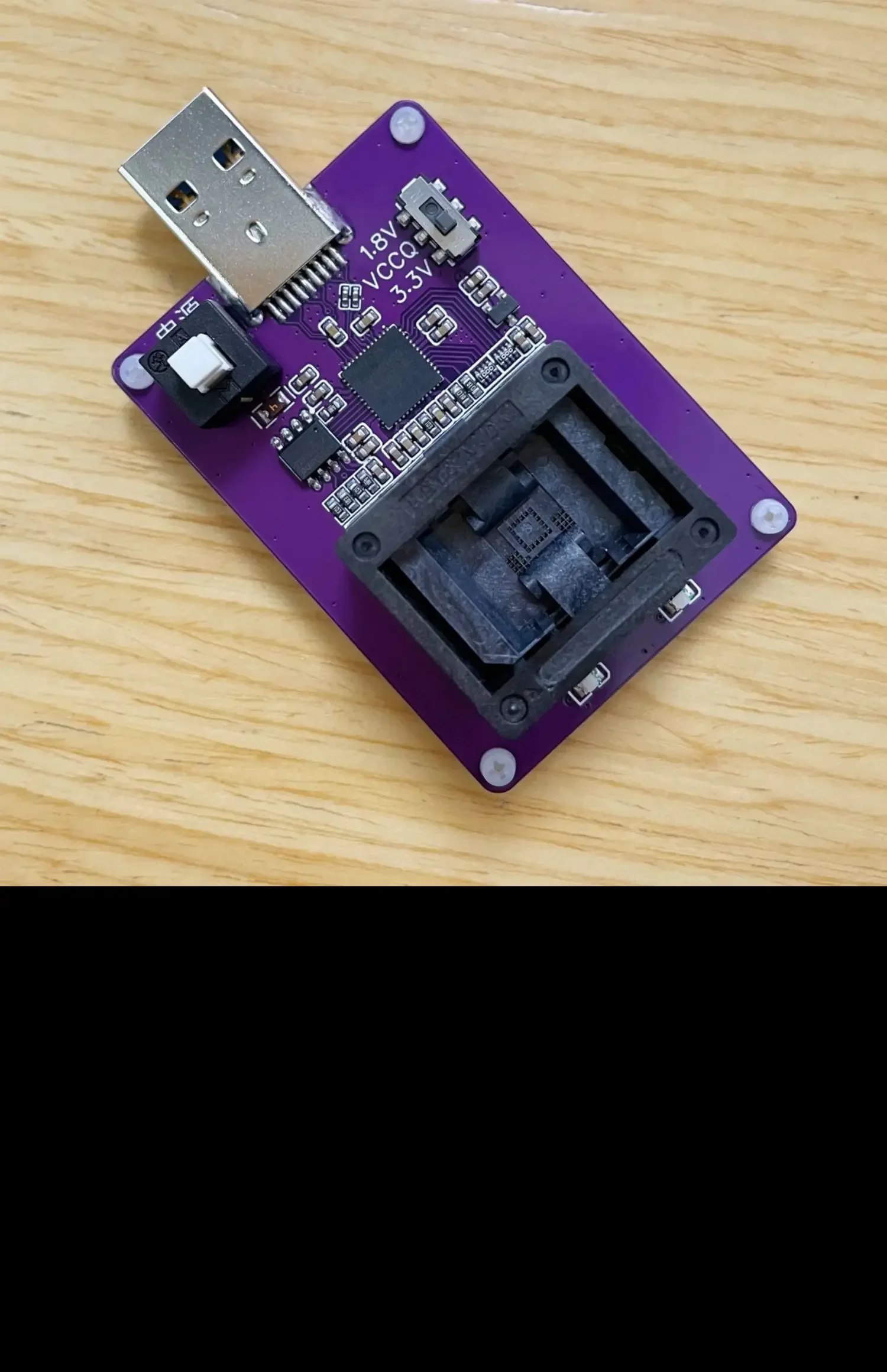 EMMC153 Burning Socket Converted to USB 3.0 Image Read-write EMMC Chip ...