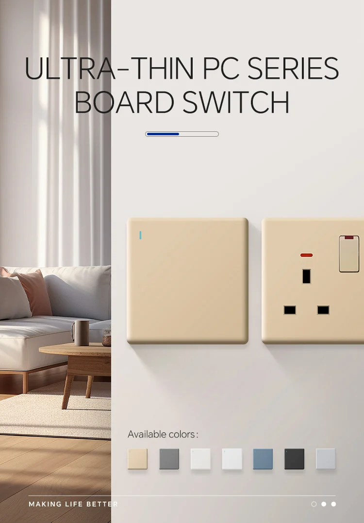 UK Standard Wall Switch and Socket Malaysia Cambodia Indonesia Saudi ...