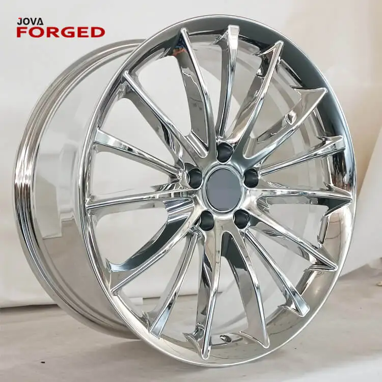 Multi Spoke Bling Silver Chrome Rims 20 Inch Chrome Alloy Wheels For ...