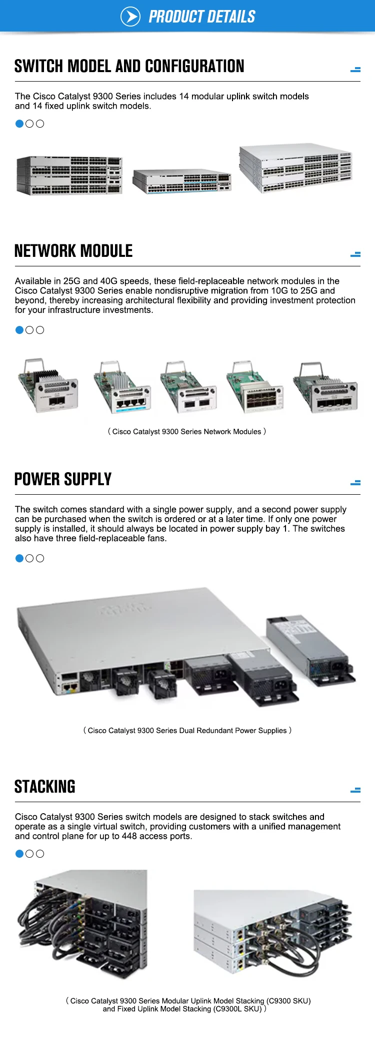 For Cisco C9300 24-Port UPOE Modular Uplink Switch with 1100WAC PS SNMP ...
