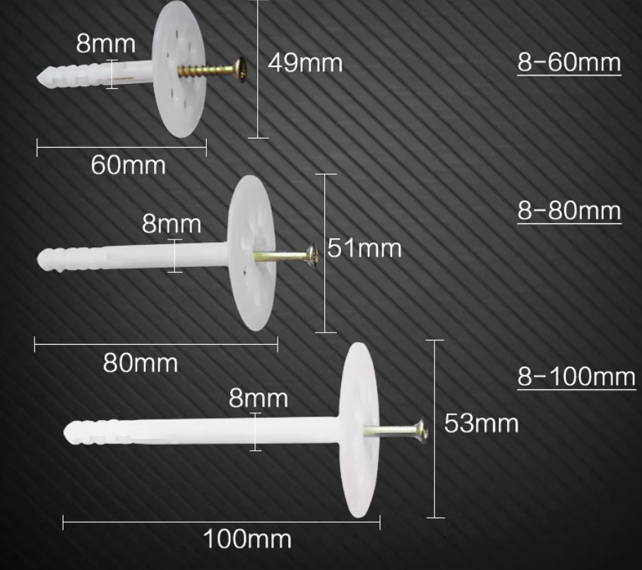 Plating New Insulation Shooting Nail with Plastic Frame Concrete Nails ...
