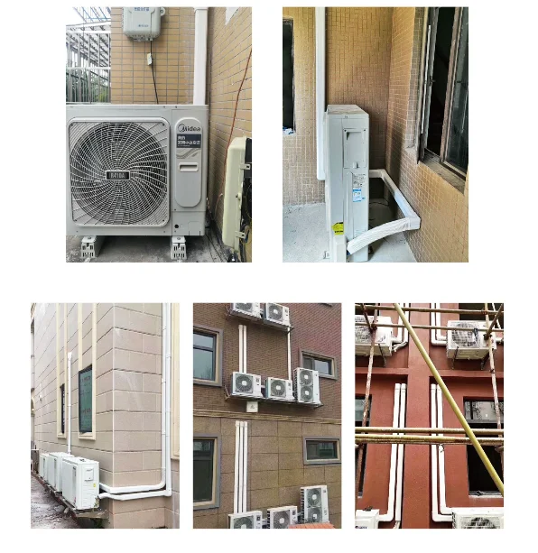 Air Condition Pipe Decorative Duct Cover Casing Aircon Pvc Duct - Buy ...