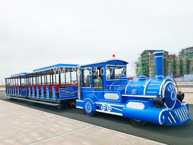 2023 Children Electric Trackless Mini Train Silver Dollar City Train ...