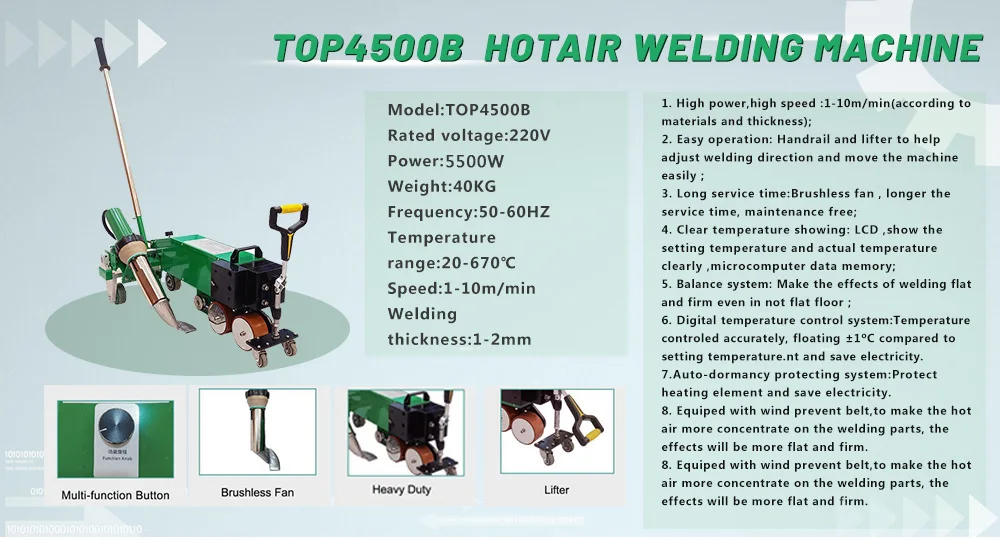 Saving Costing Pvc Tpo Roofing/waterproofing Welding Machine Ppc Roof ...